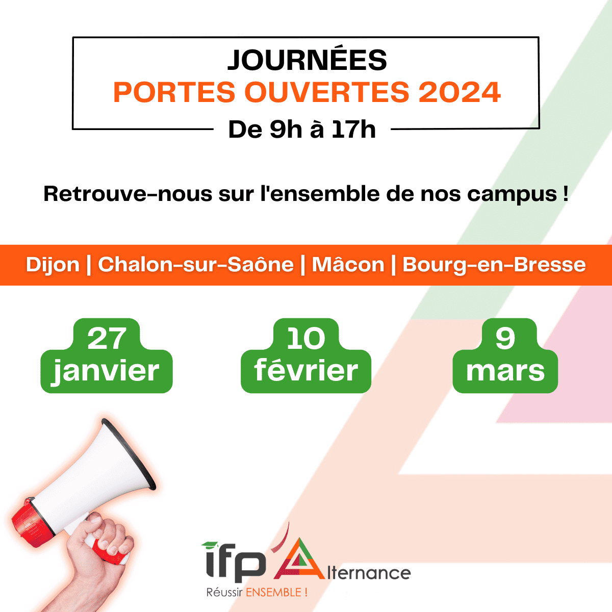 🌟 JOURNÉES PORTES OUVERTES 2024 🚀 - IFP'Alternance